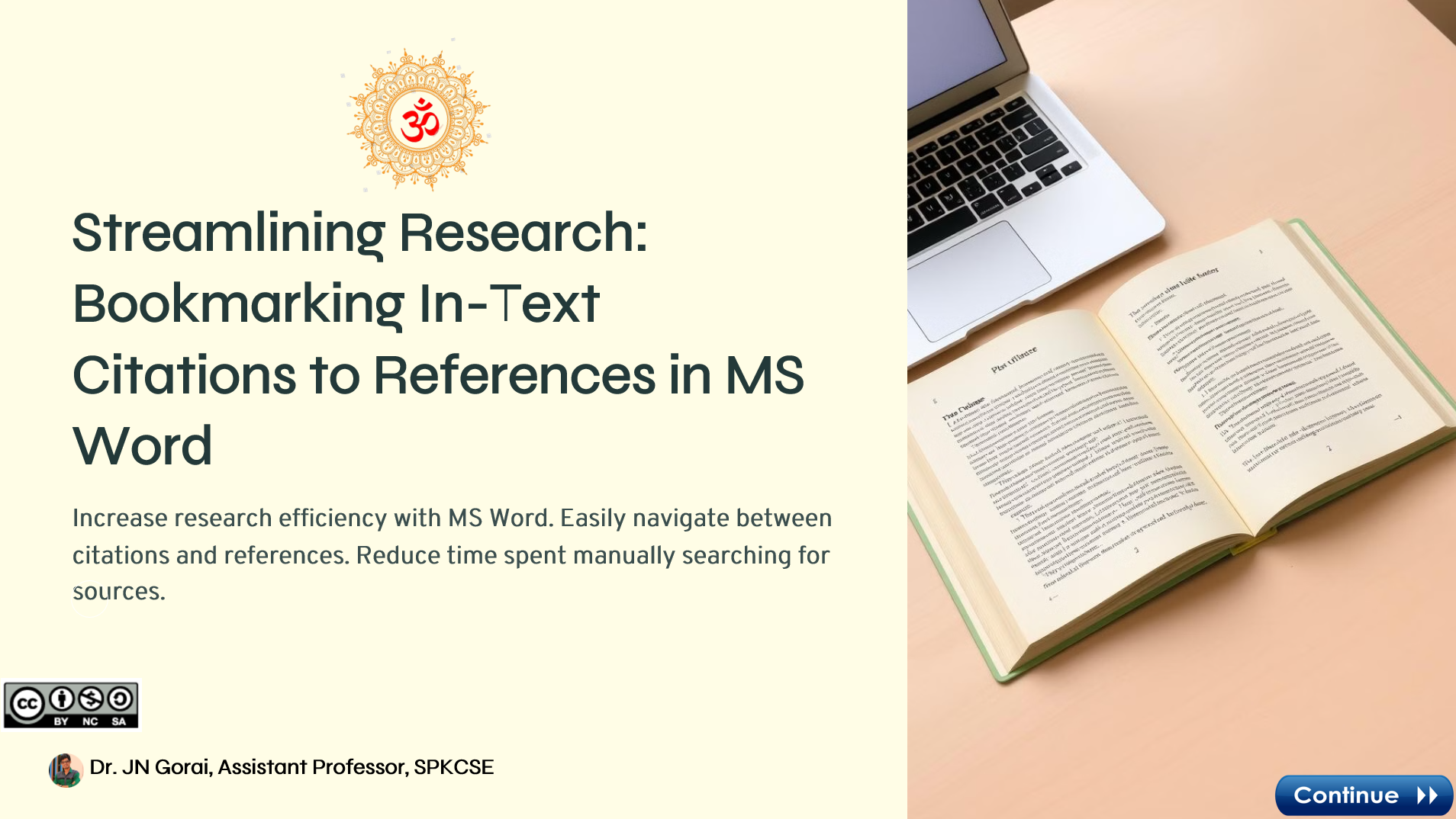 Streamlining Research: Bookmarking In-Text Citations to References in ...