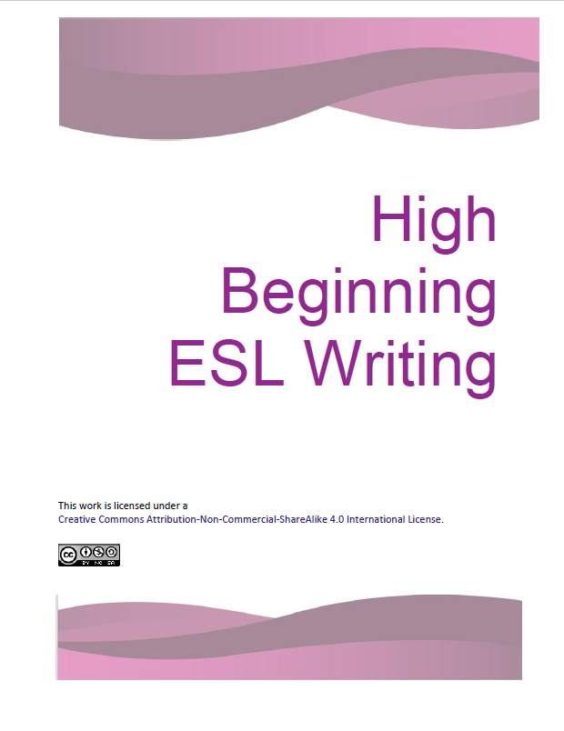High Beginning ESL Writing | OER Commons