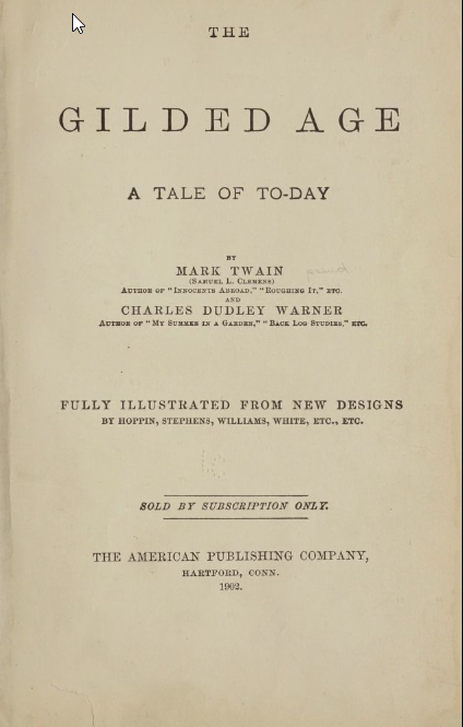 Gilded Age Readings | OER Commons