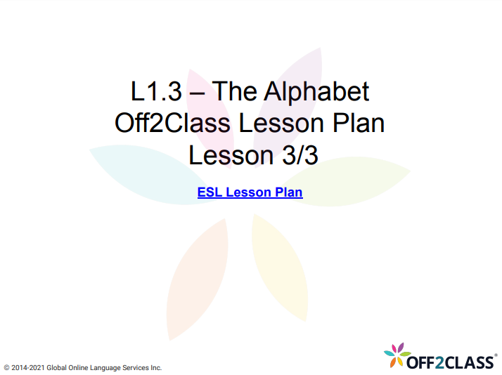 How To Teach The Alphabet To Adult ESL Students ( Lesson 3 ...