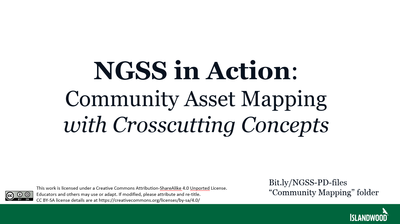 NGSS in Action: Community Asset Mapping with Cross-Cutting Concepts ...