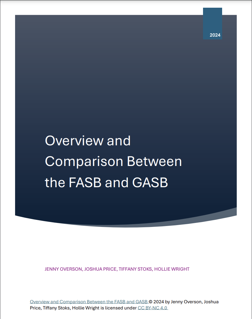 Overview and Comparison Between the FASB and GASB | OER Commons