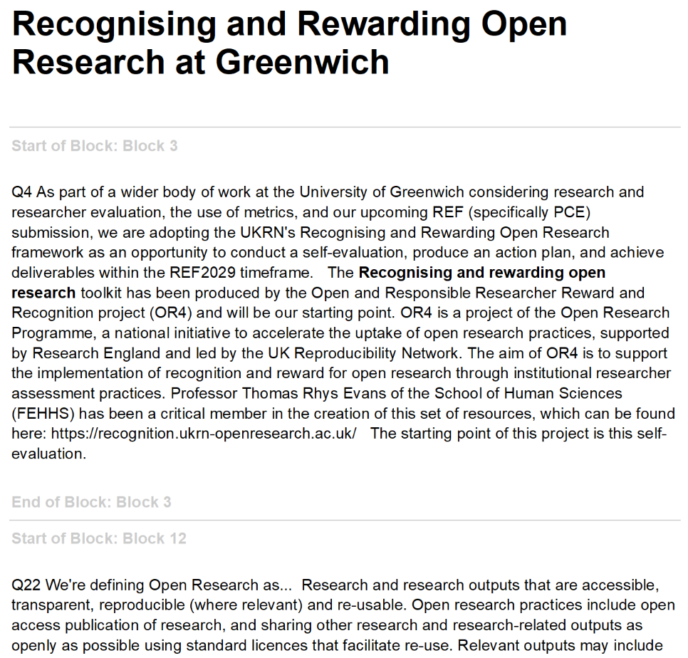 Greenwich University OR4 Maturity Framework: Survey Version | OER Commons