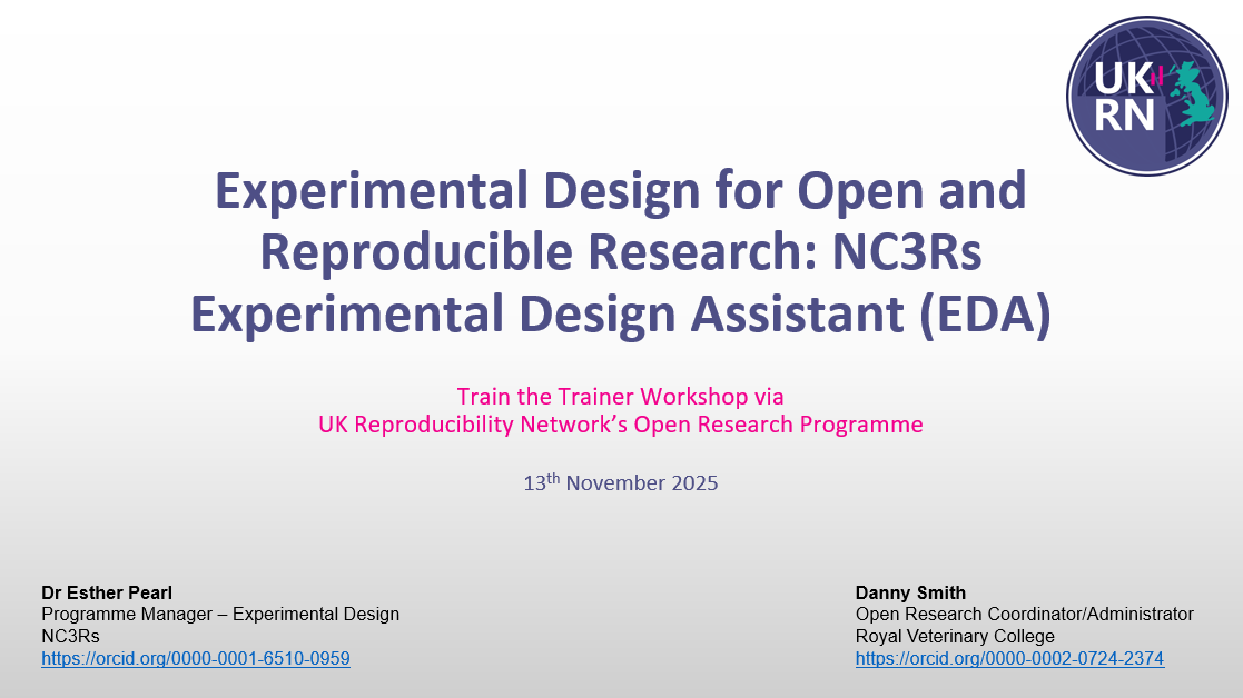 1. Experimental Design for Open and Reproducible Research – NC3Rs ...