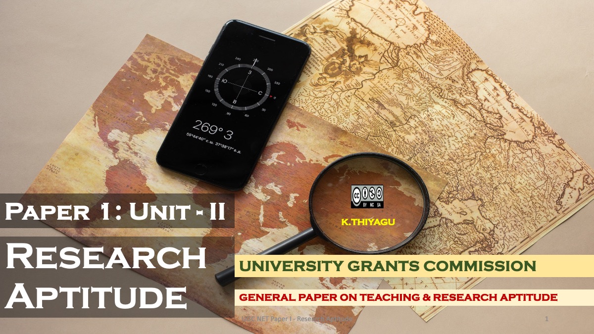Unit 2: Research Aptitude (UGC NET Paper I) | OER Commons