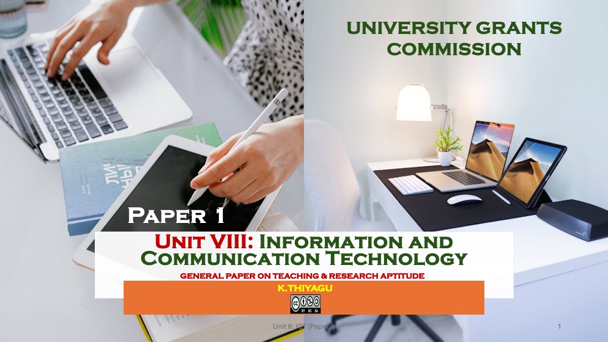 Unit 8: Information and Communication Technology (ICT) - UGC NET Paper ...