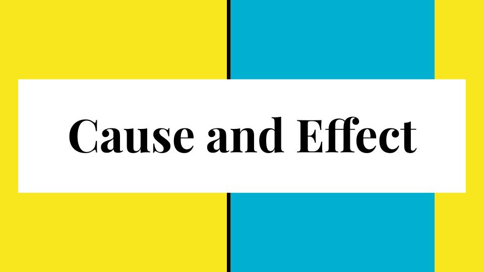 Identifying Cause And Effect Relationships OER Commons
