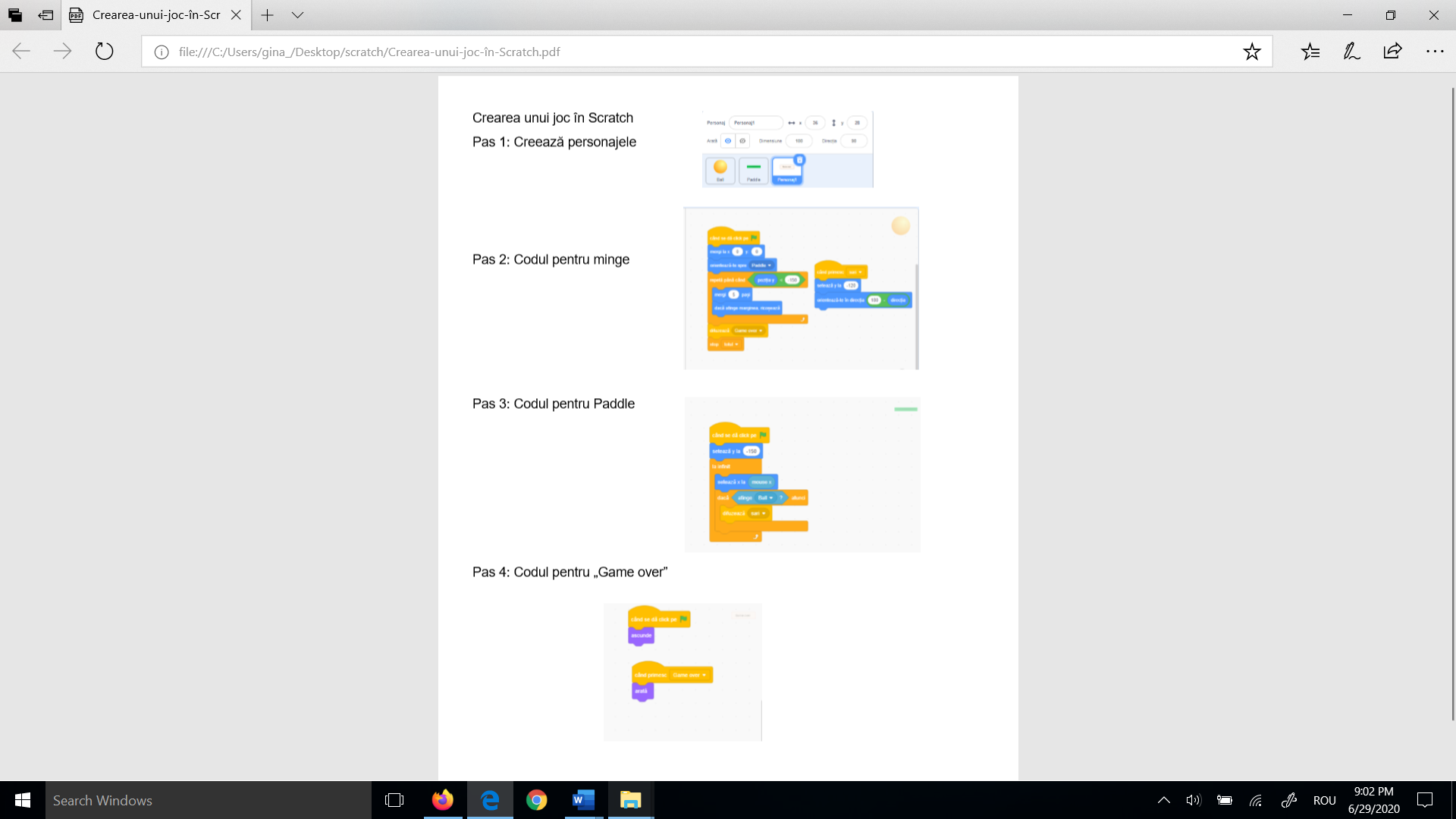Paddle game - Scratch | OER Commons