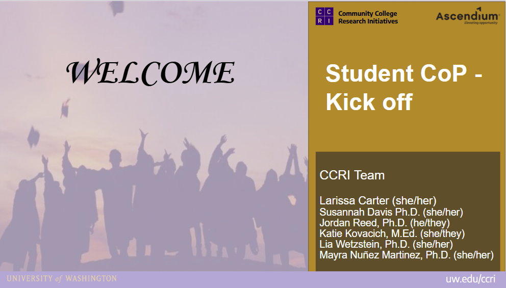 Student CoP Meet and Greet year 2 | OER Commons