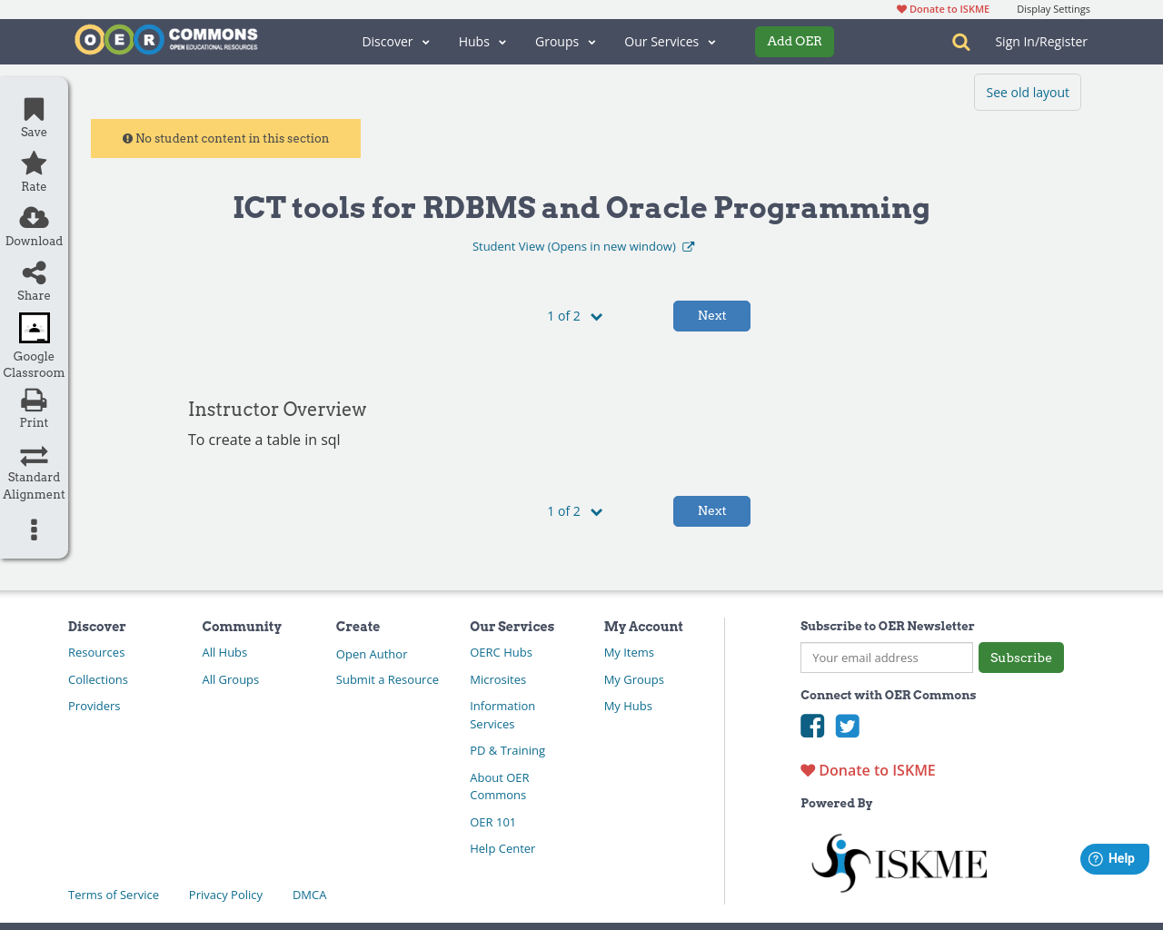 ICT tools for RDBMS and Oracle Programming | OER Commons ICT tools for RDBMS and Oracle Programming | OER Commons