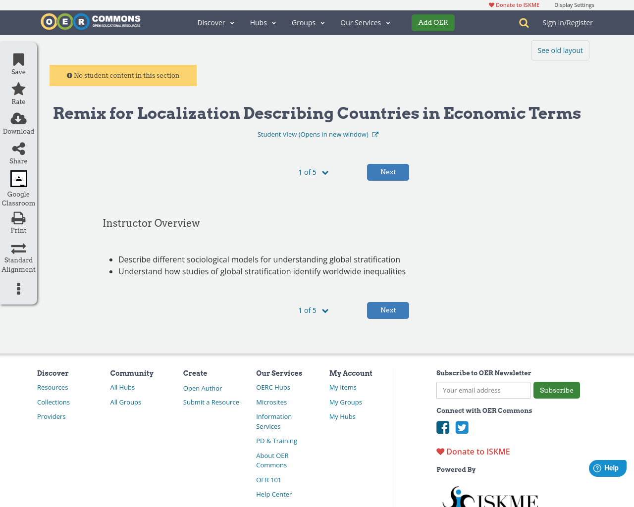 Remix for Localization Describing Countries in Economic Terms | OER Commons