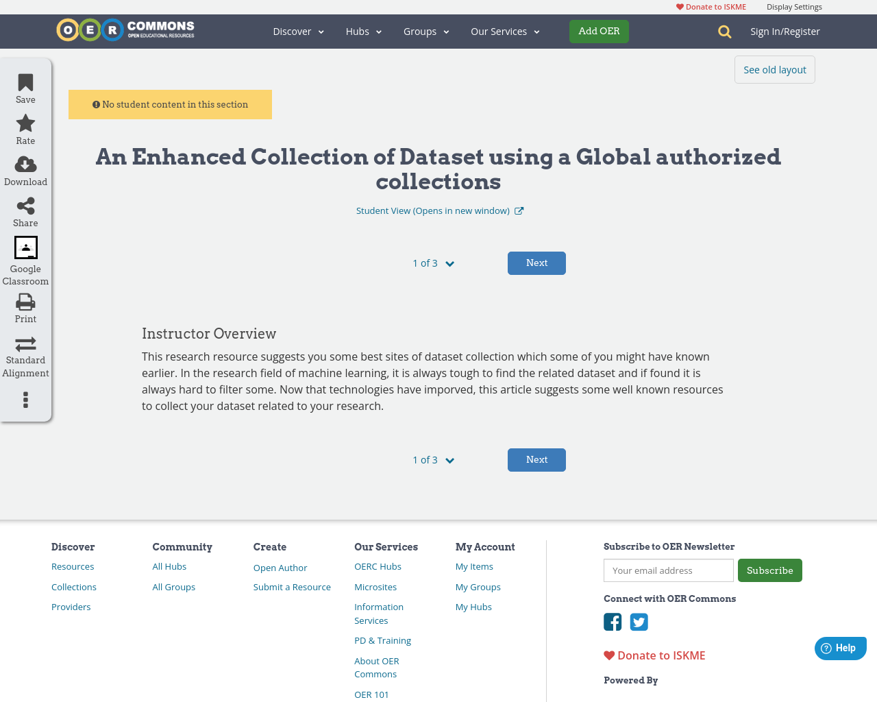 An Enhanced Collection of Dataset using a Global authorized collections ...