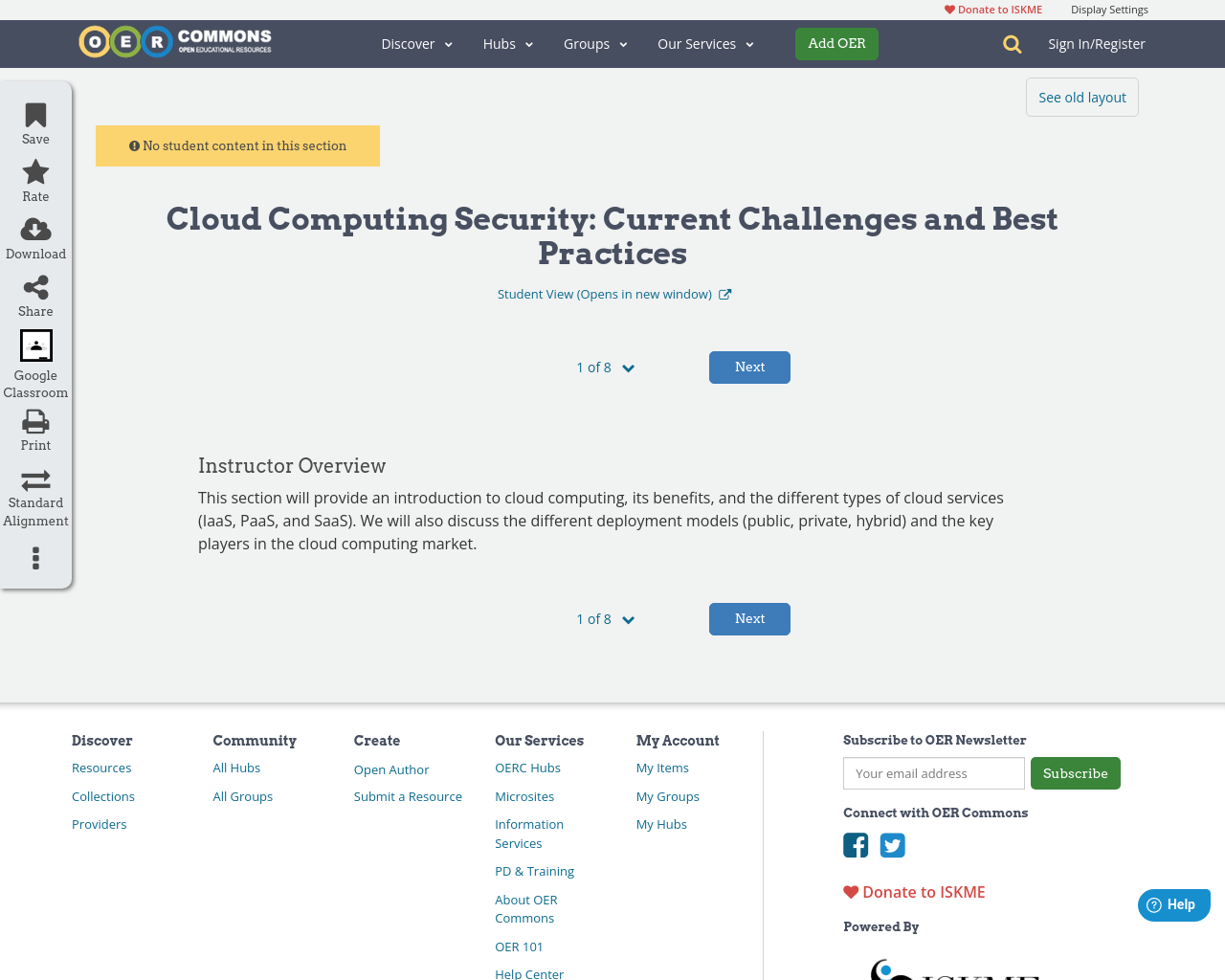 Cloud Computing Security: Current Challenges and Best Practices | OER Commons