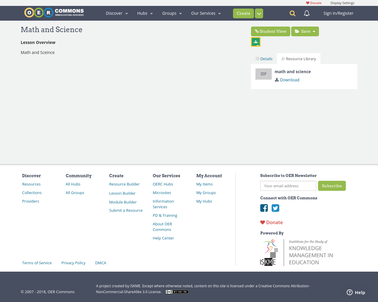 Math and Science | OER Commons