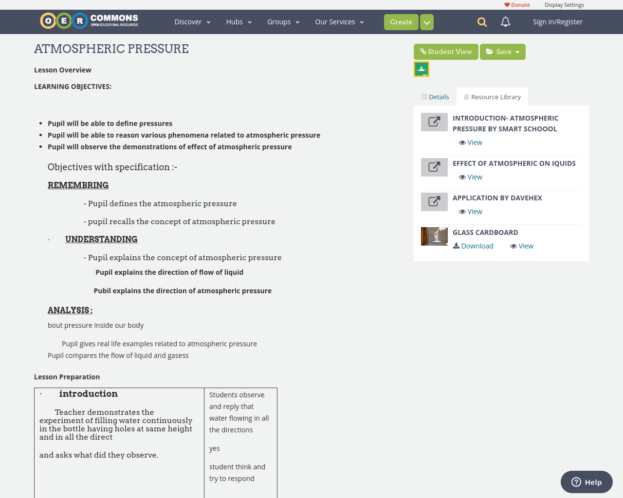 ATMOSPHERIC PRESSURE | OER Commons
