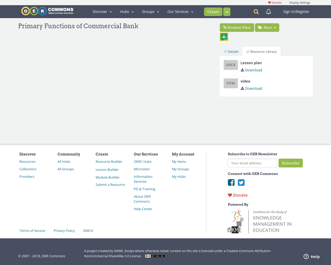 Primary Functions of Commercial Bank | OER Commons