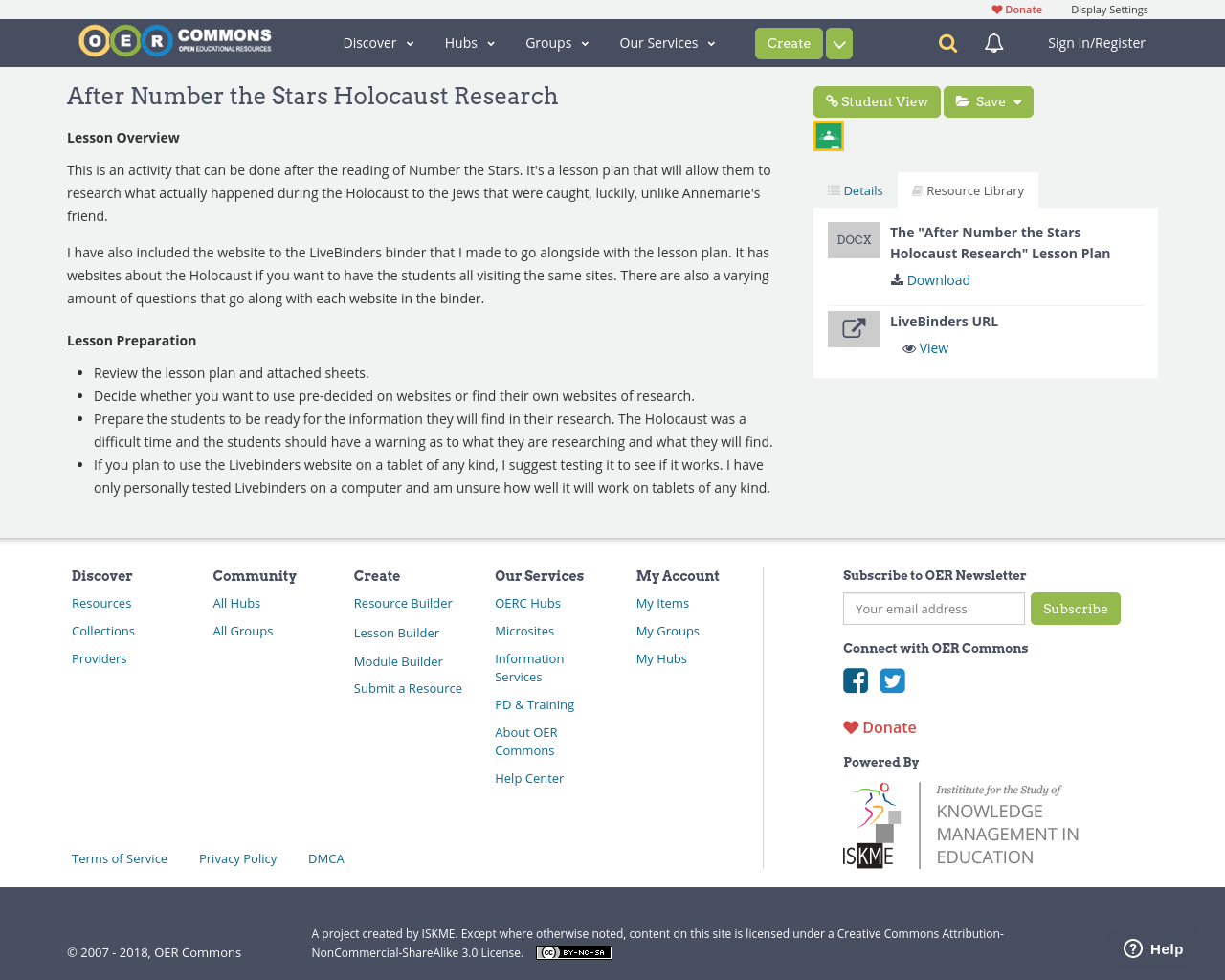 After Number the Stars Holocaust Research | OER Commons