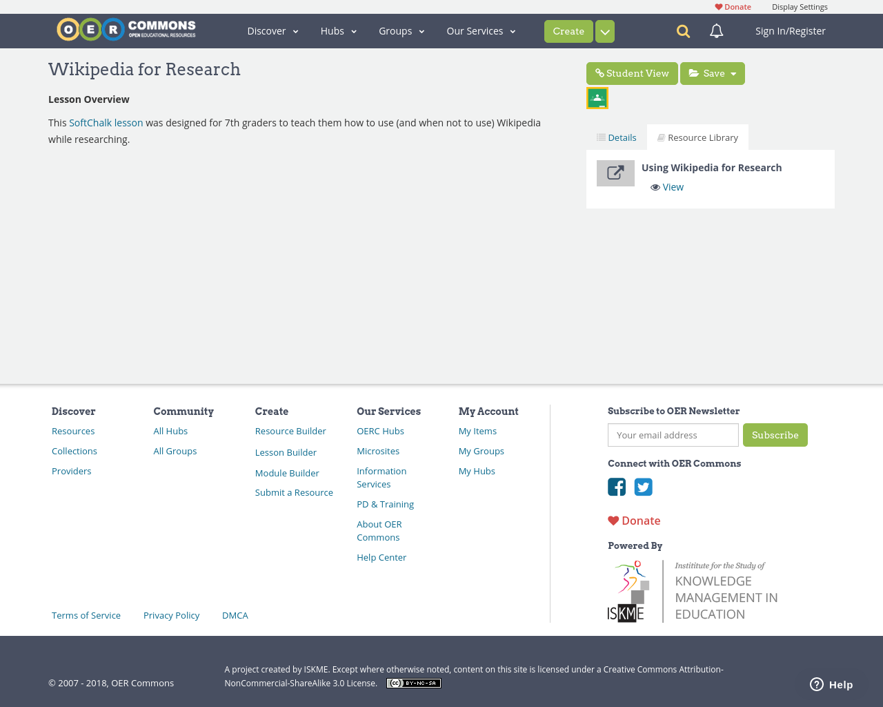 Wikipedia for Research | OER Commons