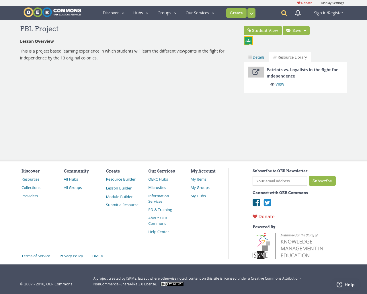 PBL Project | OER Commons