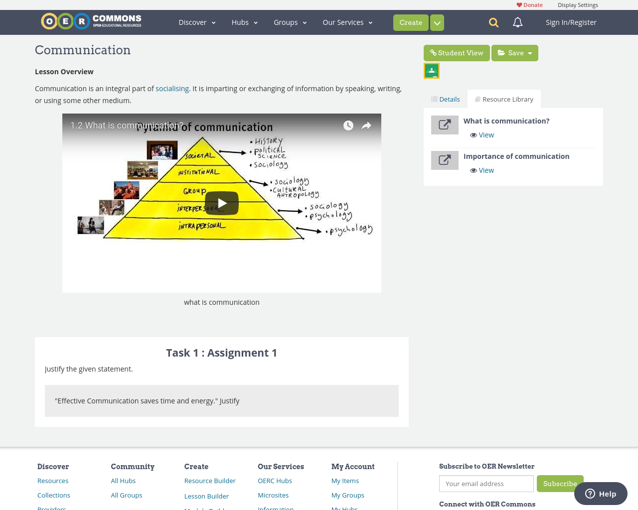 Communication | OER Commons