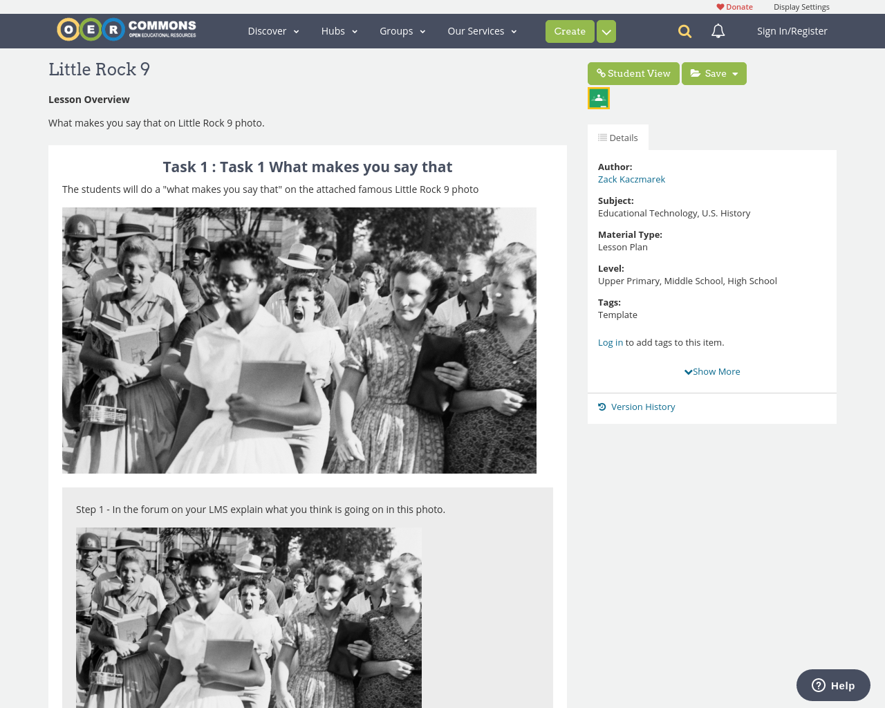 Little Rock 9 | OER Commons