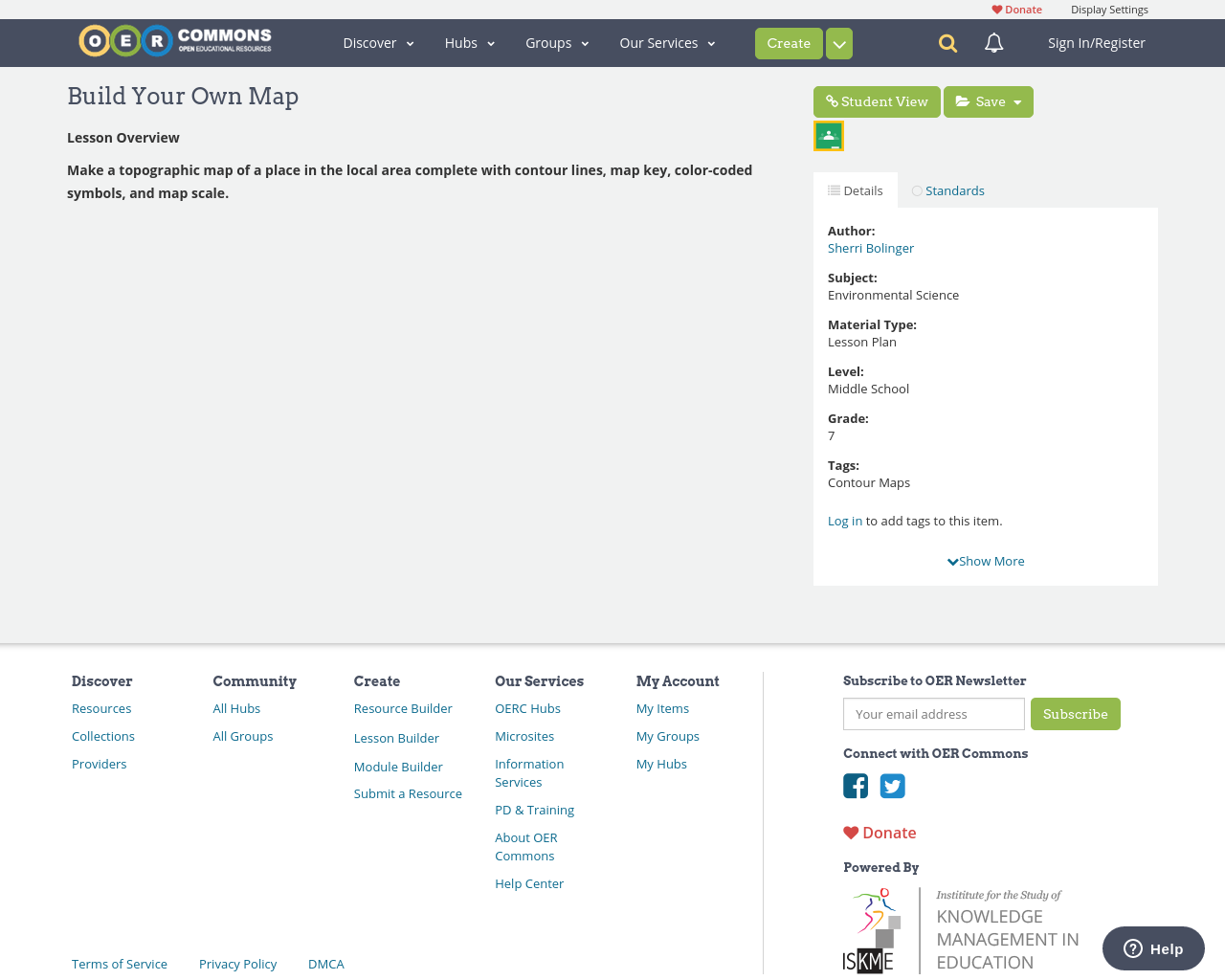 Build Your Own Map | OER Commons