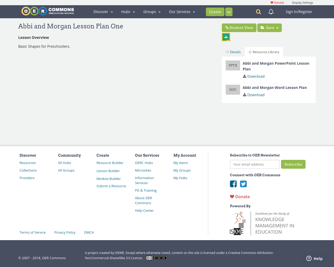 Abbi and Morgan Lesson Plan One | OER Commons