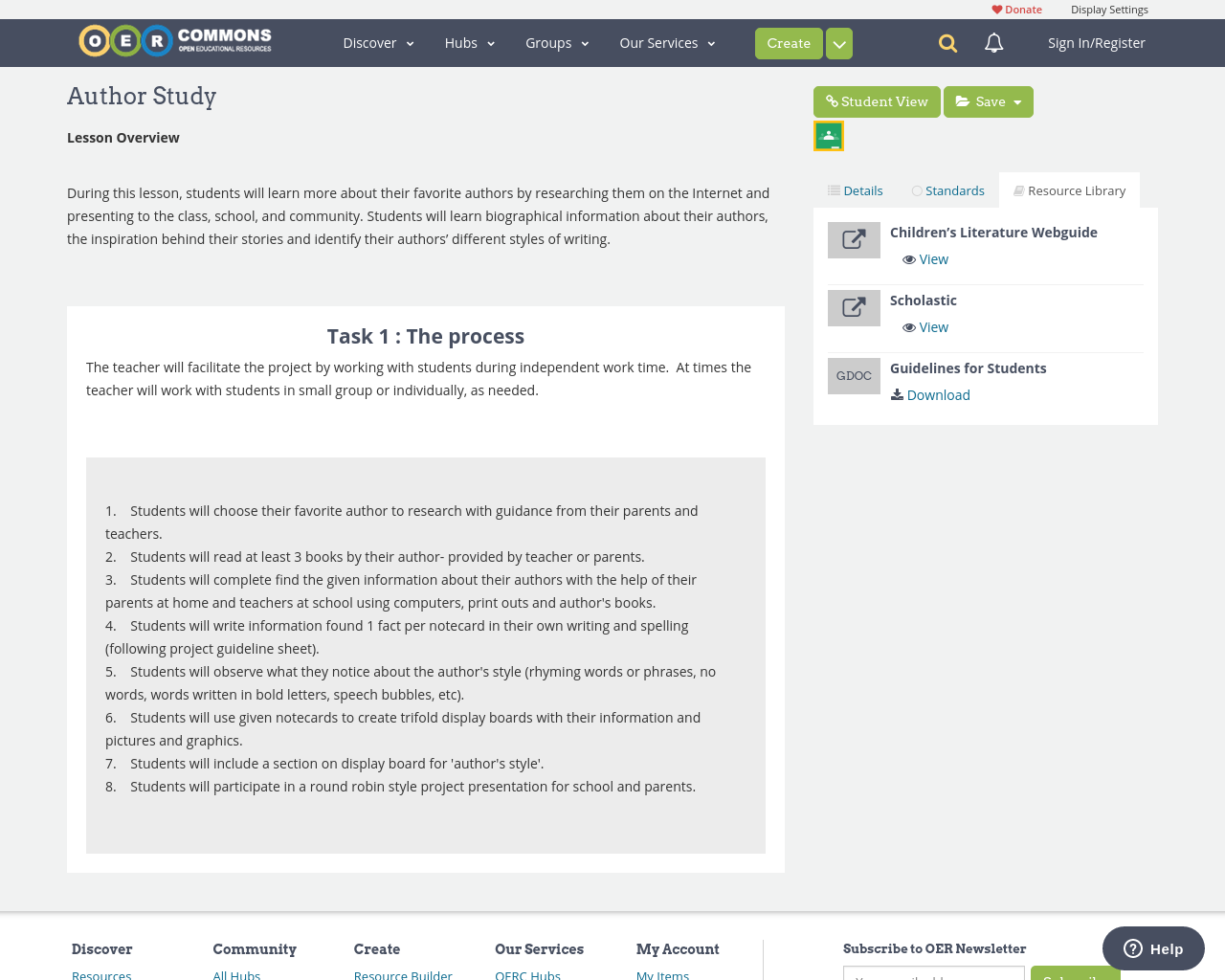 Author Study | OER Commons