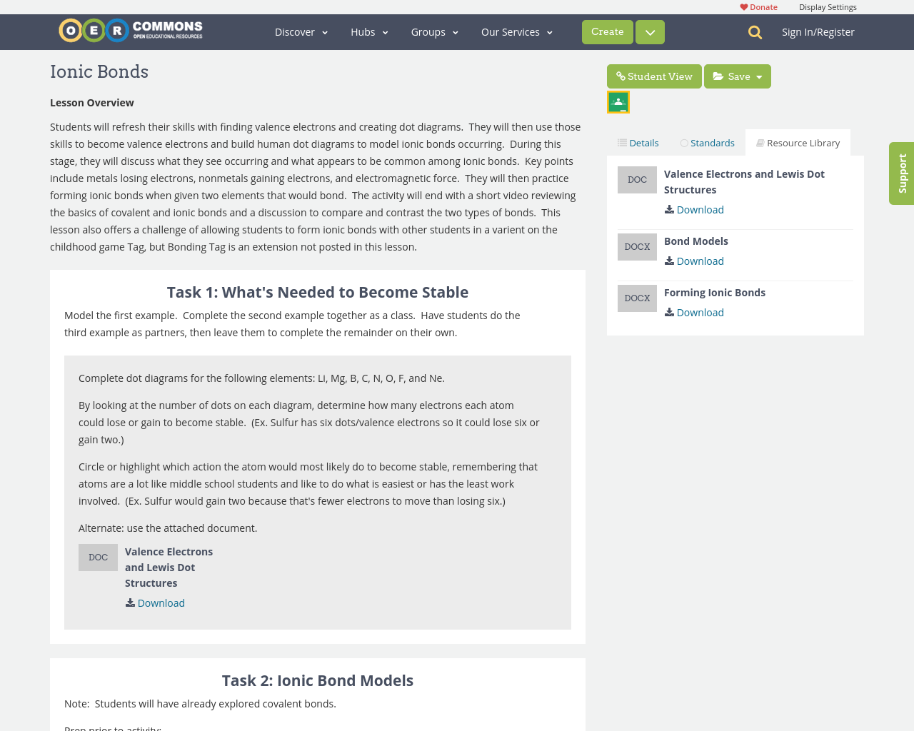 Ionic Bonds | OER Commons