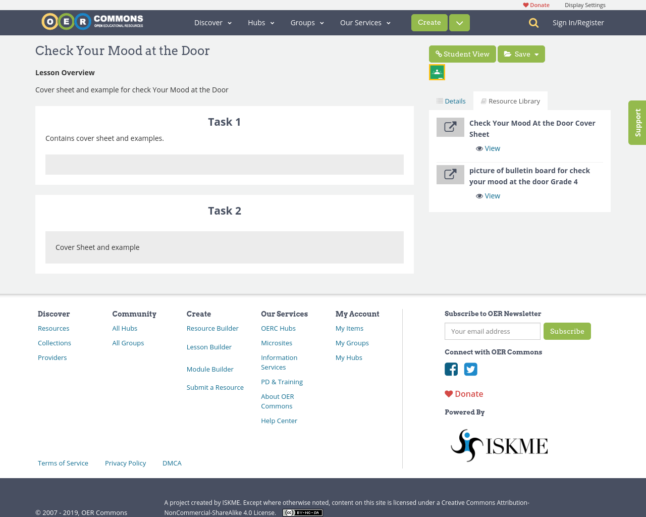 Check Your Mood at the Door | OER Commons