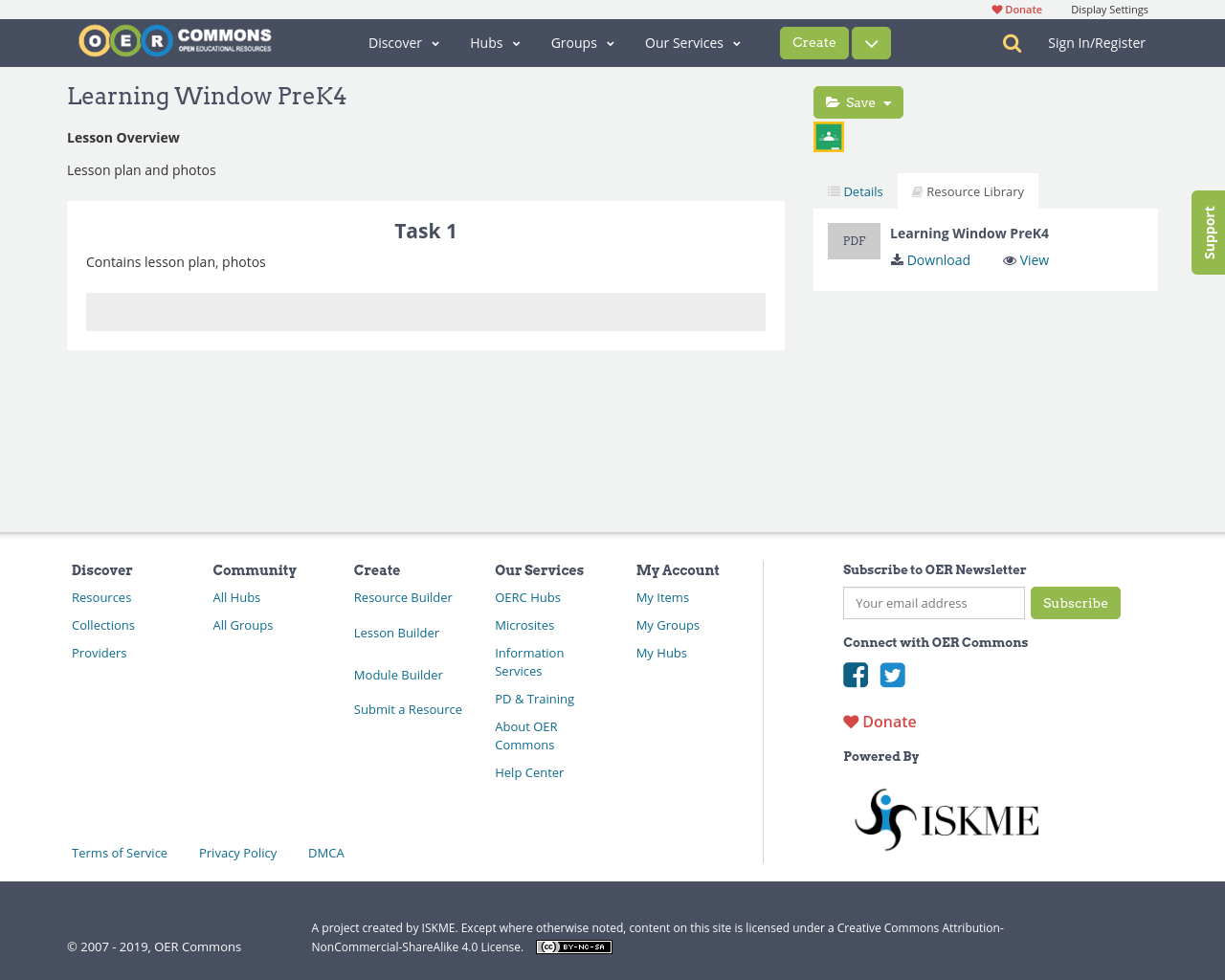 Learning Window PreK4 | OER Commons