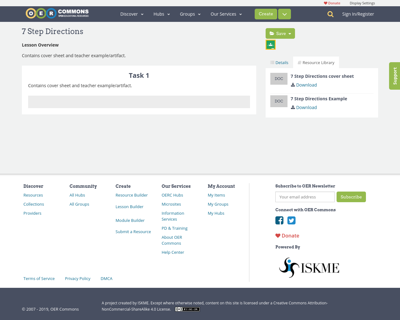 7 Step Directions | OER Commons