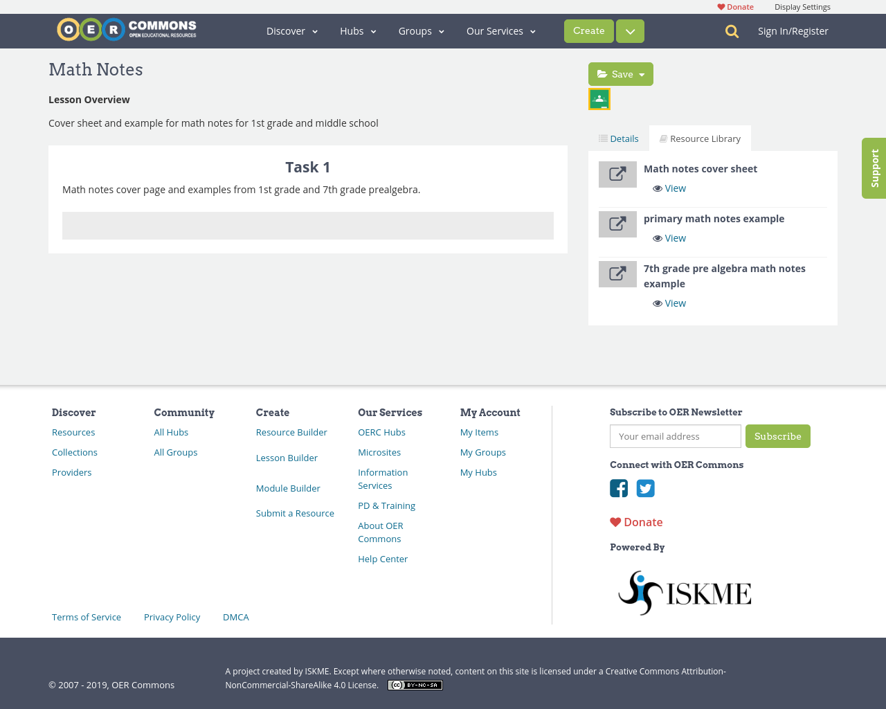 Math Notes | OER Commons
