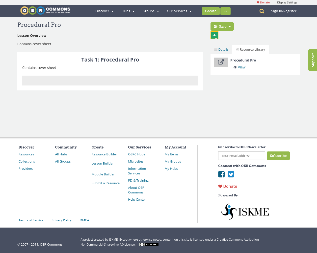 Procedural Pro | OER Commons