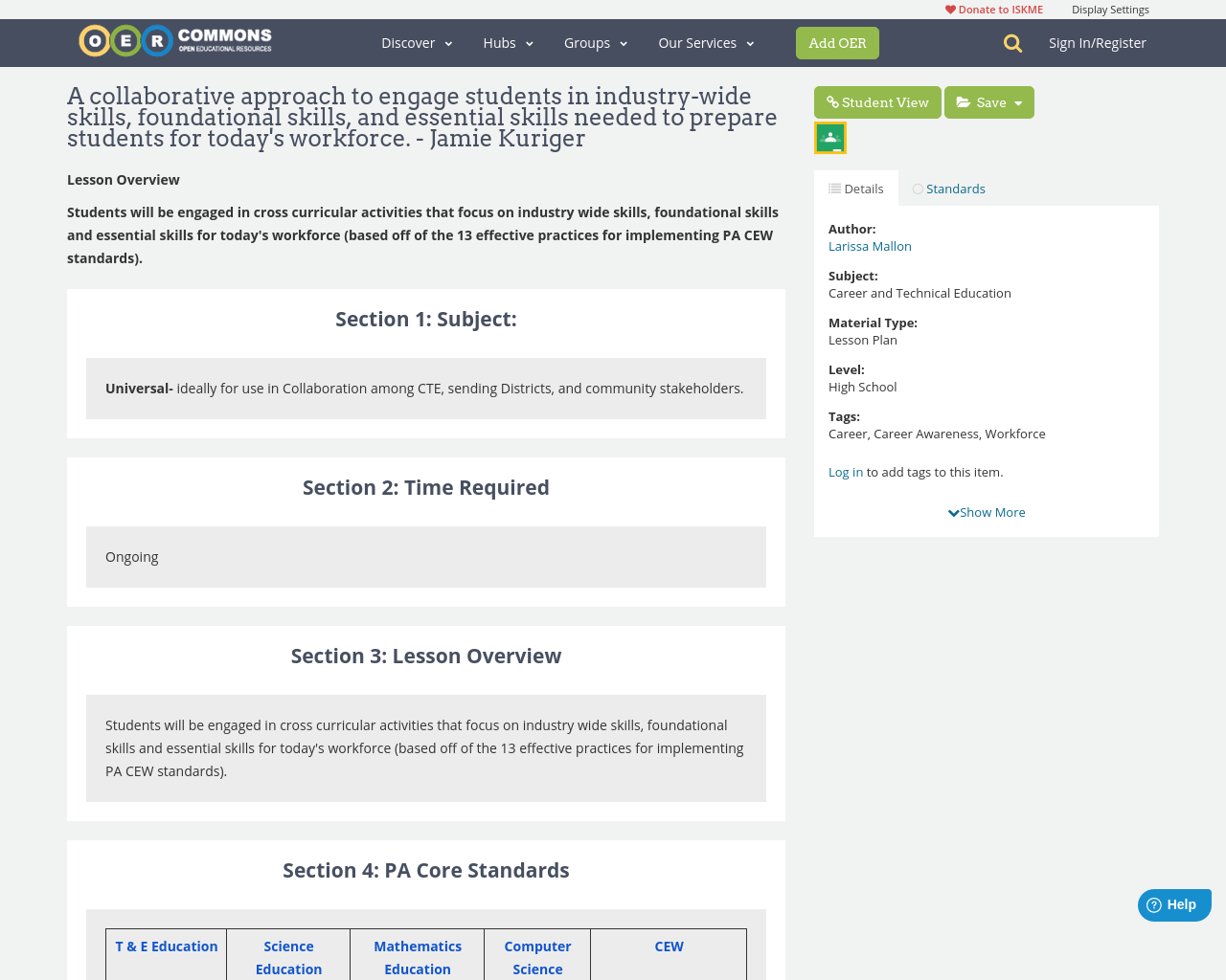 A collaborative approach to engage students in industry-wide skills ...