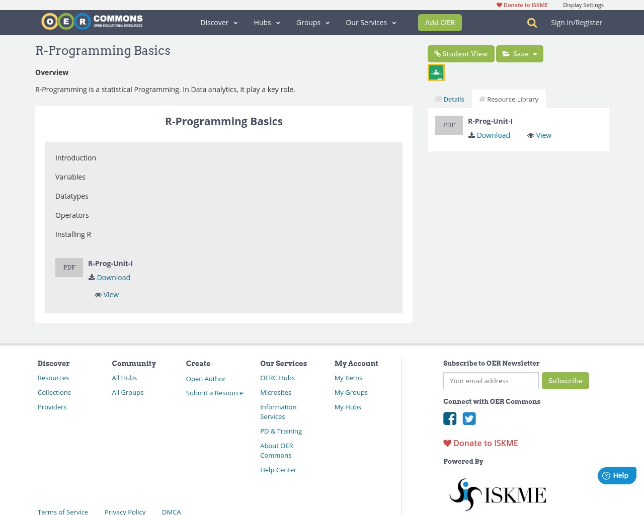 R-Programming Basics | OER Commons