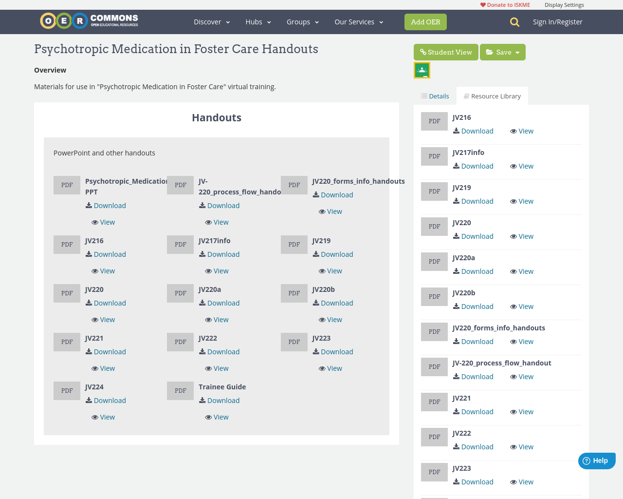 Psychotropic Medication in Foster Care Handouts | OER Commons