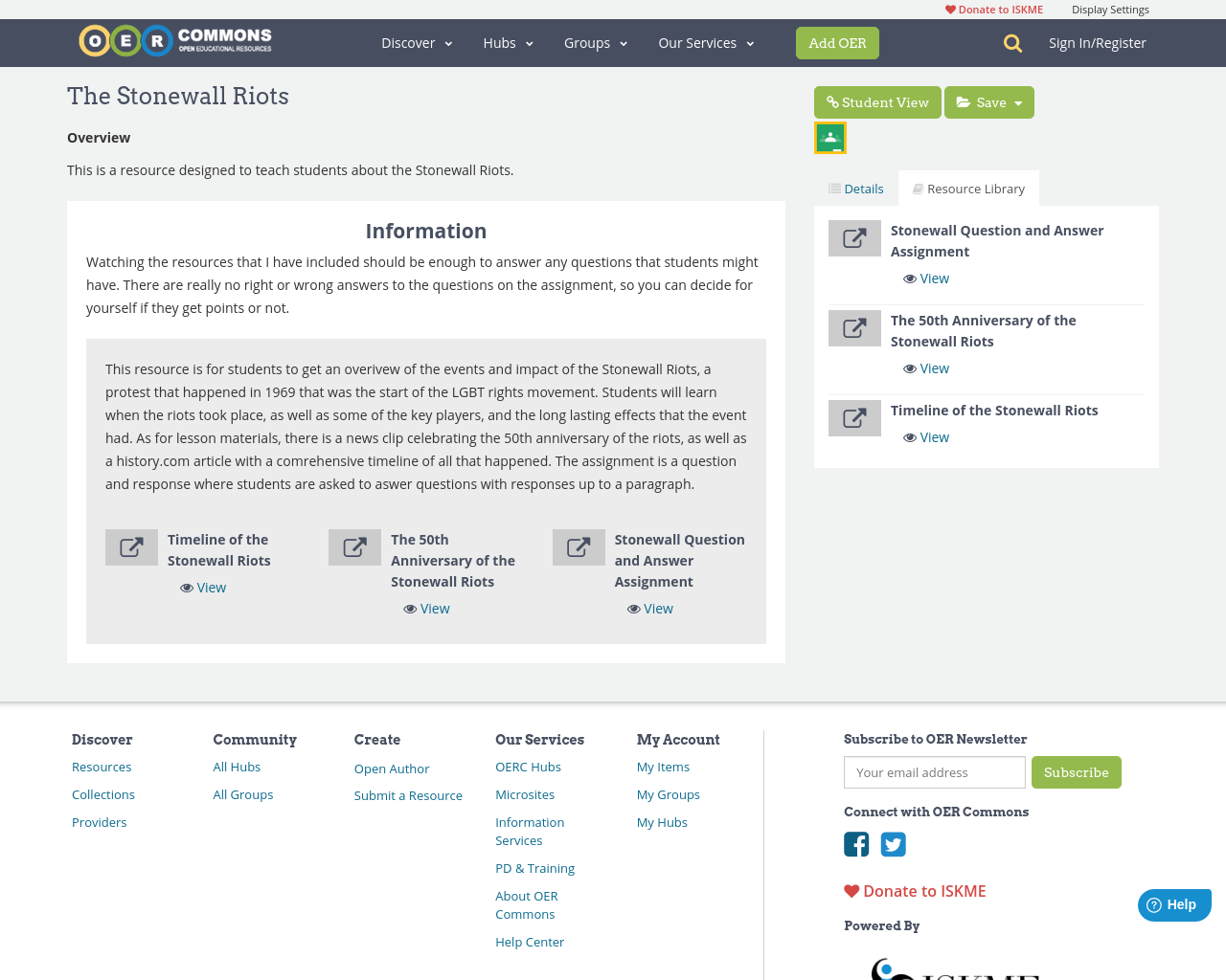 The Stonewall Riots | OER Commons