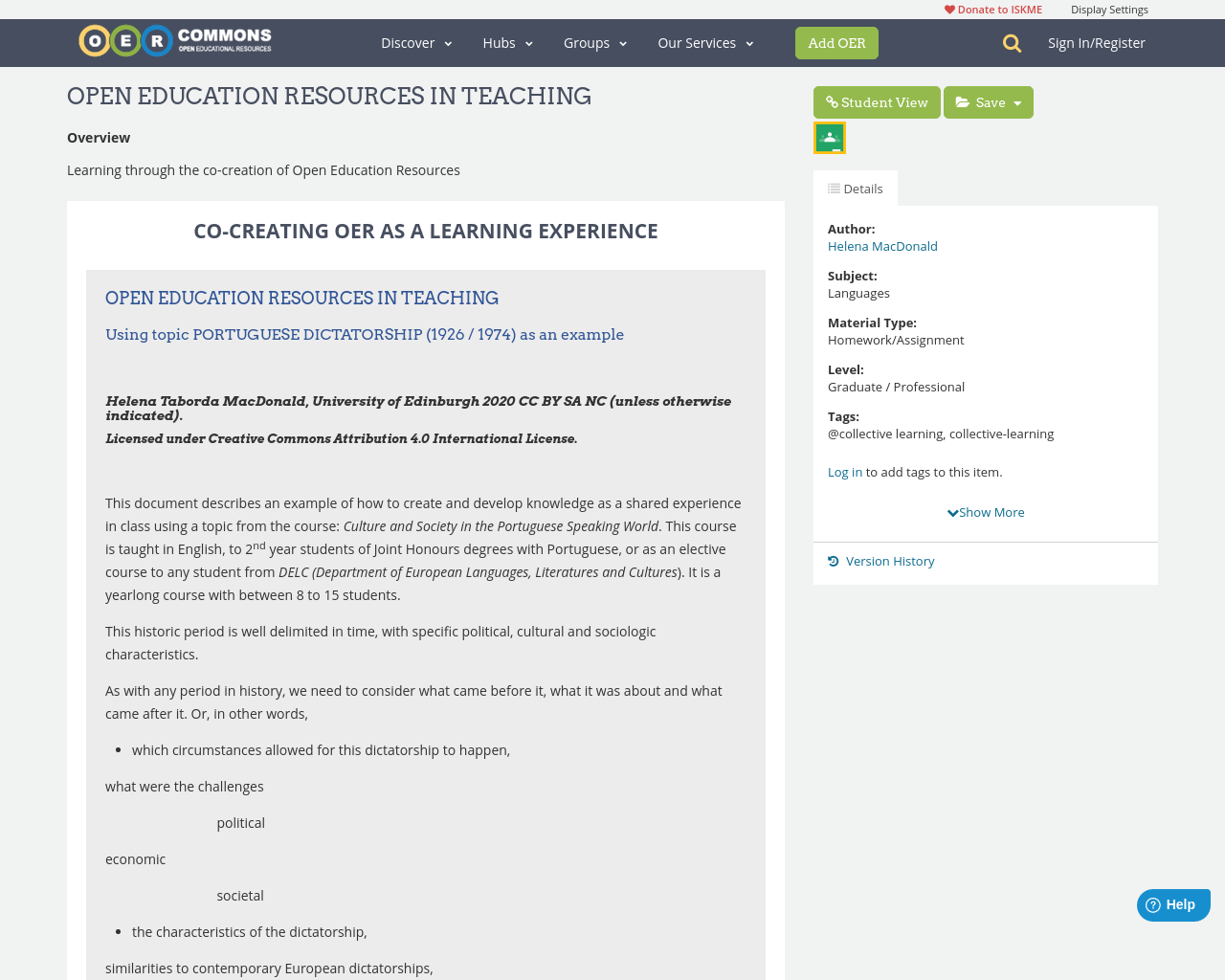 OPEN EDUCATION RESOURCES IN TEACHING | OER Commons