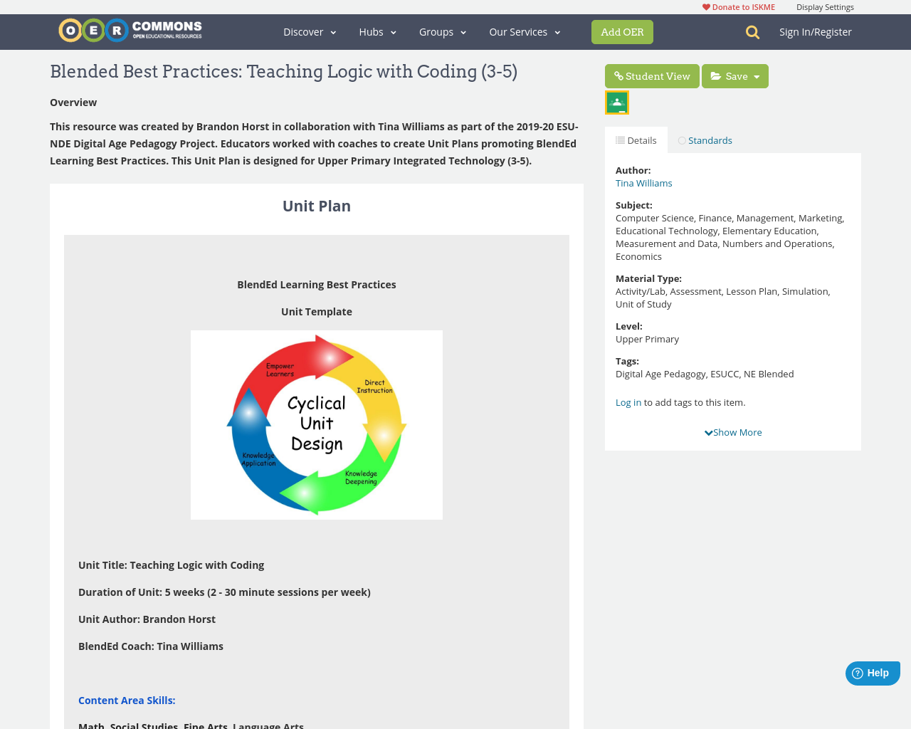 Blended Best Practices Teaching Logic With Coding 3 5 Oer Commons