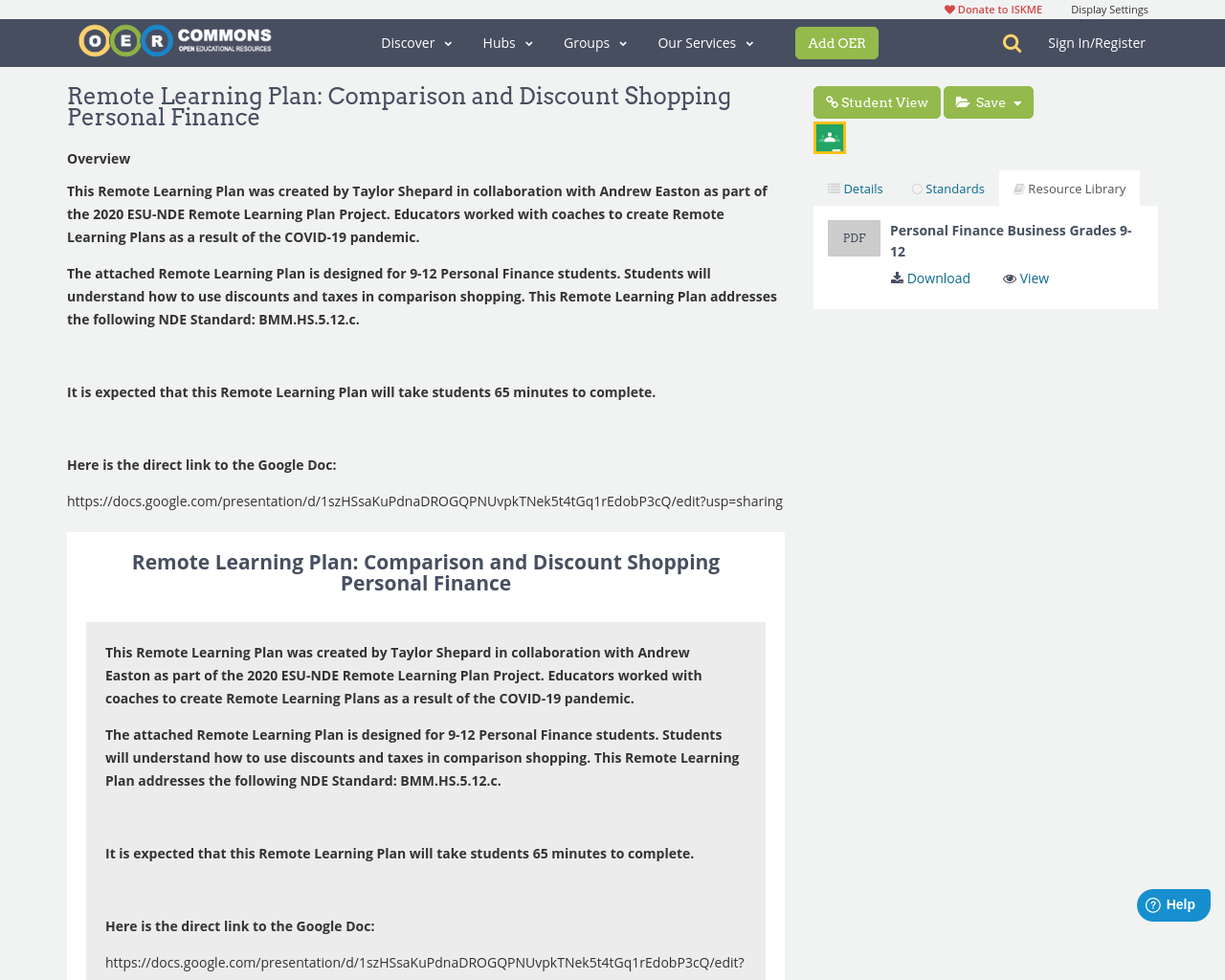 Remote Learning Plan: Comparison and Discount Shopping Personal Finance ...