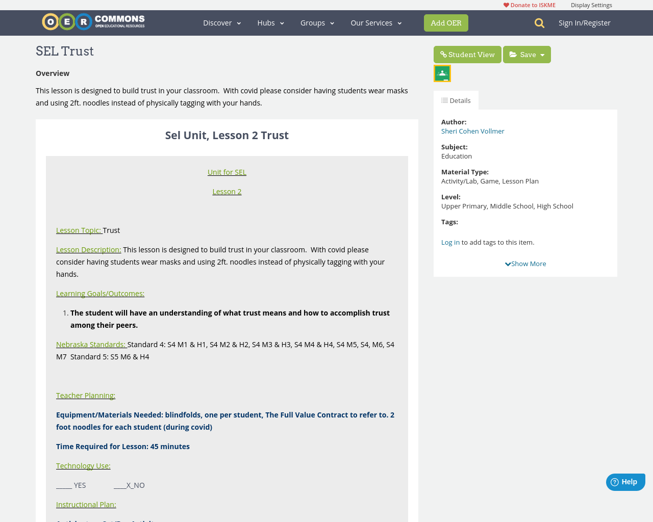 SEL Trust | OER Commons