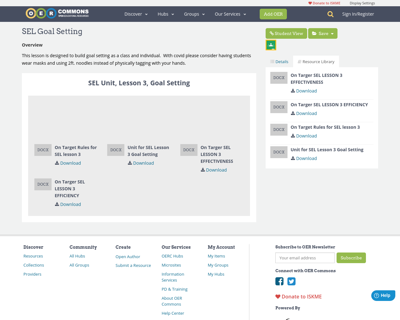 SEL Goal Setting | OER Commons