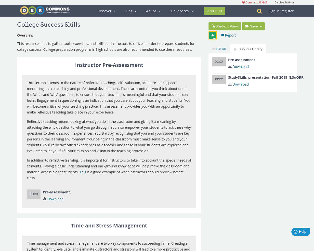 College Success Skills | OER Commons