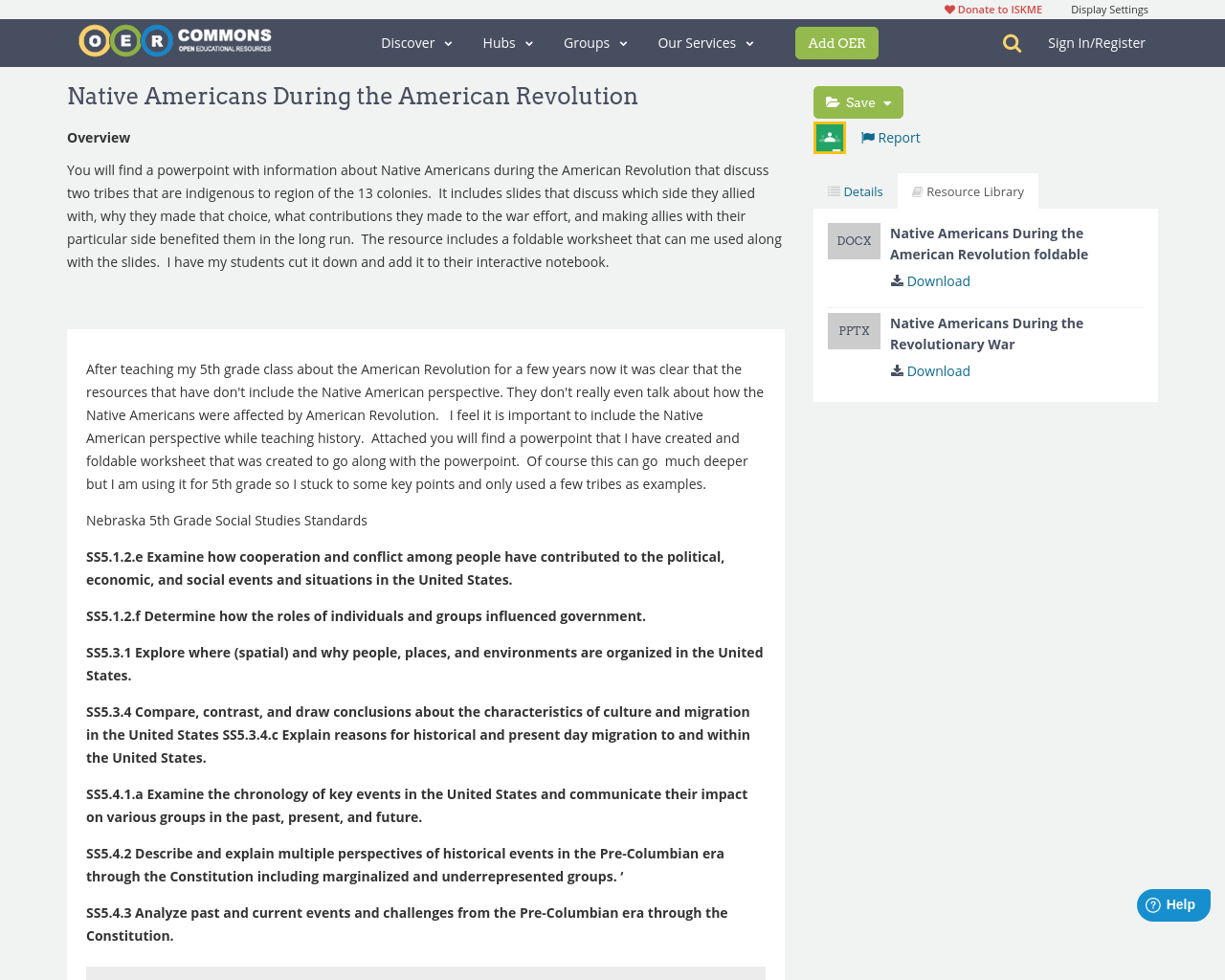 Native Americans During the American Revolution | OER Commons