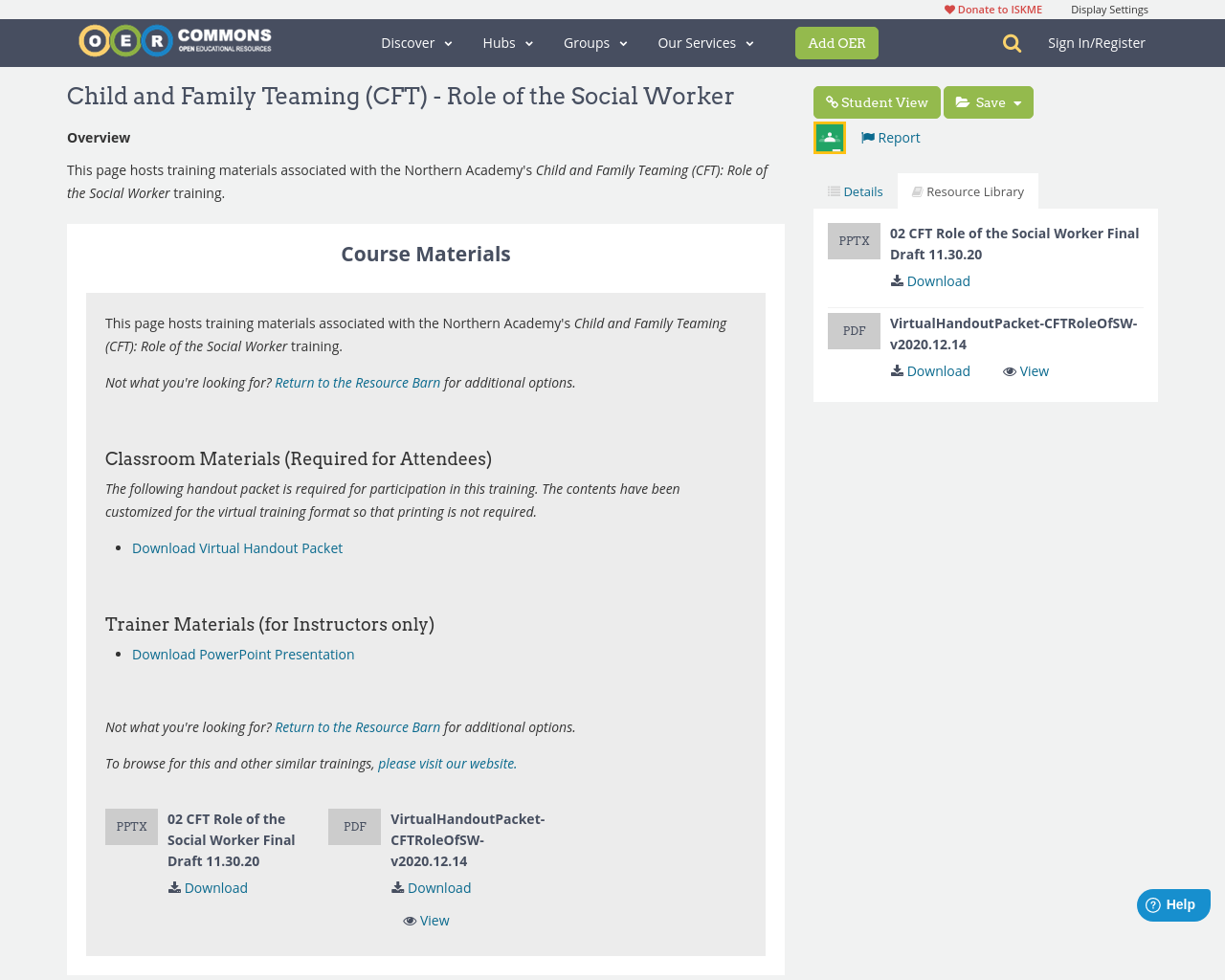 Child and Family Teaming (CFT) - Role of the Social Worker | OER Commons