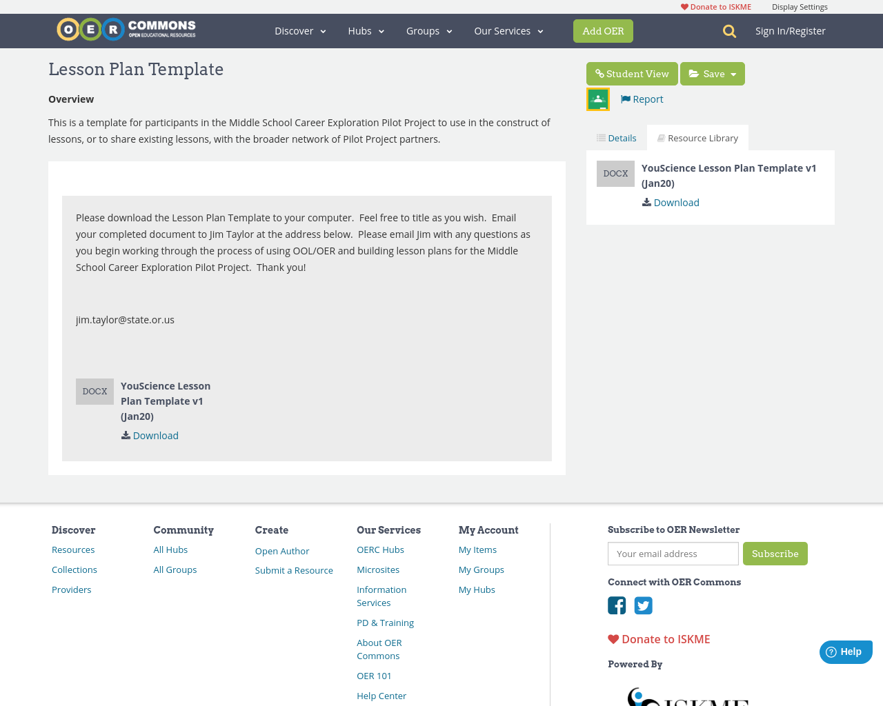 Lesson Plan Template | OER Commons