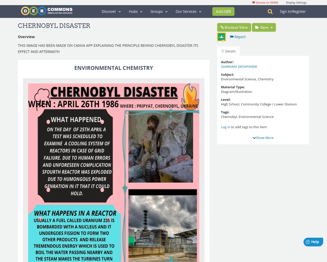 CHERNOBYL DISASTER | OER Commons