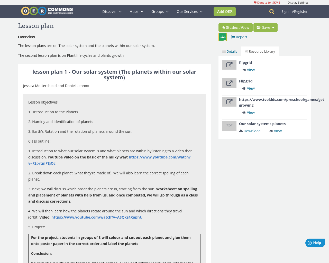 Lesson plan | OER Commons