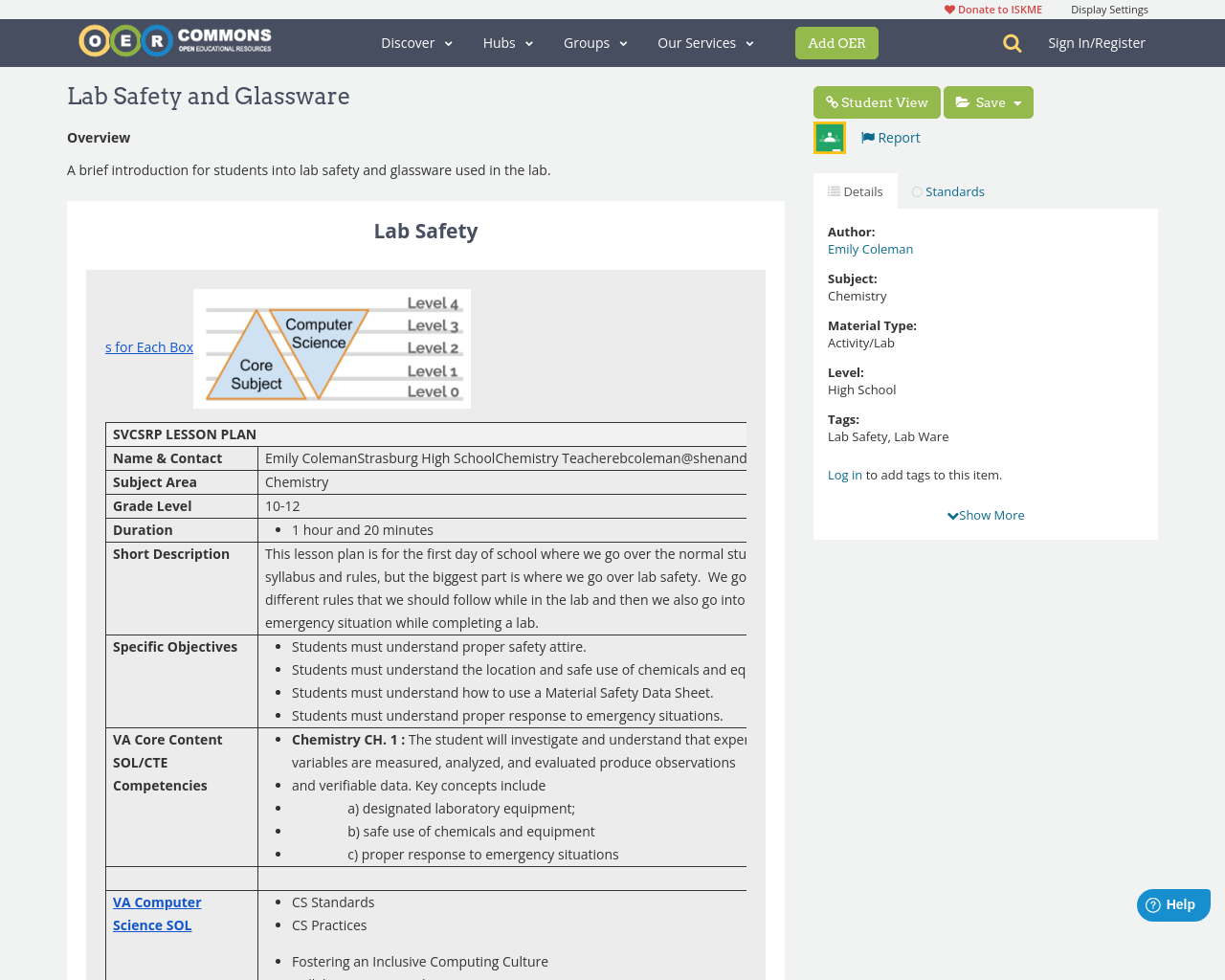 Lab Safety and Glassware | OER Commons